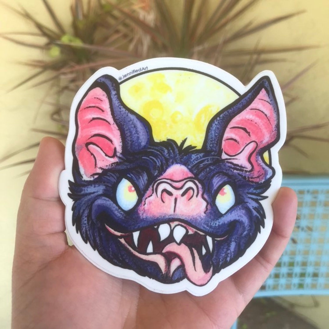 Batty Sticker by Jennified Art - Etsy
