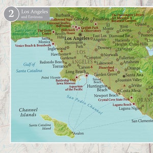 California Wall Map Poster - Front Sheet Laminated - 17 X 22 Inches - Etsy