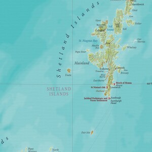 Scotland Wall Map Poster - Front Sheet Laminated -16.5 X 23.4 Inches - Etsy