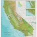 California Wall Map Poster Front Sheet Laminated 17 X 22 Inches - Etsy