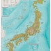 Japan Wall Map Poster - Laminated - 17 X 22 Inches - Etsy