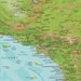 California Wall Map Poster - Front Sheet Laminated - 17 X 22 Inches - Etsy