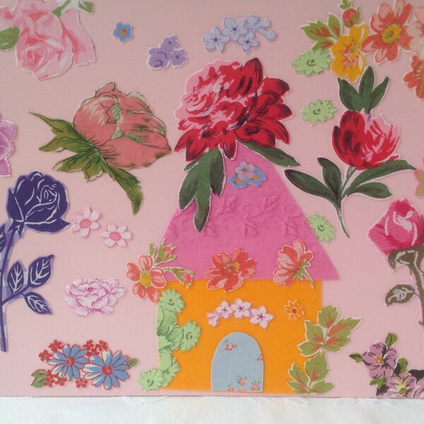 Pansys Posies Fabric - Etsy