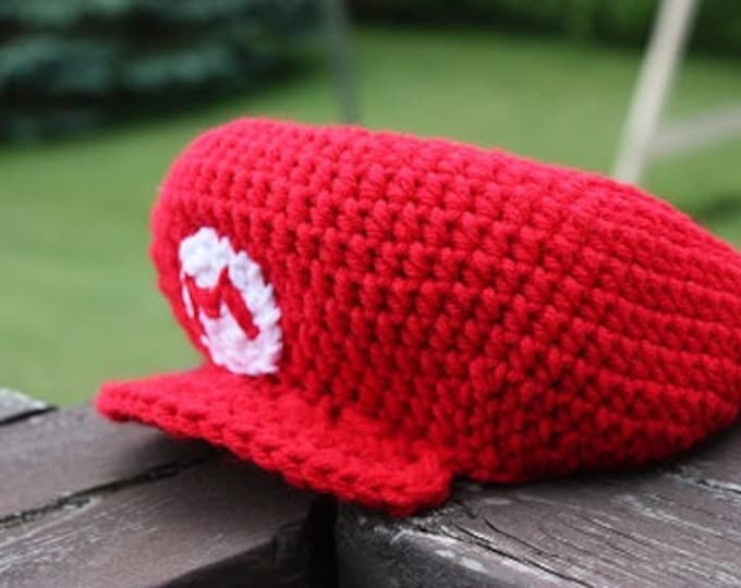 Crochet Pattern: Mario Hat NB to Adult Sizes PDF - Etsy