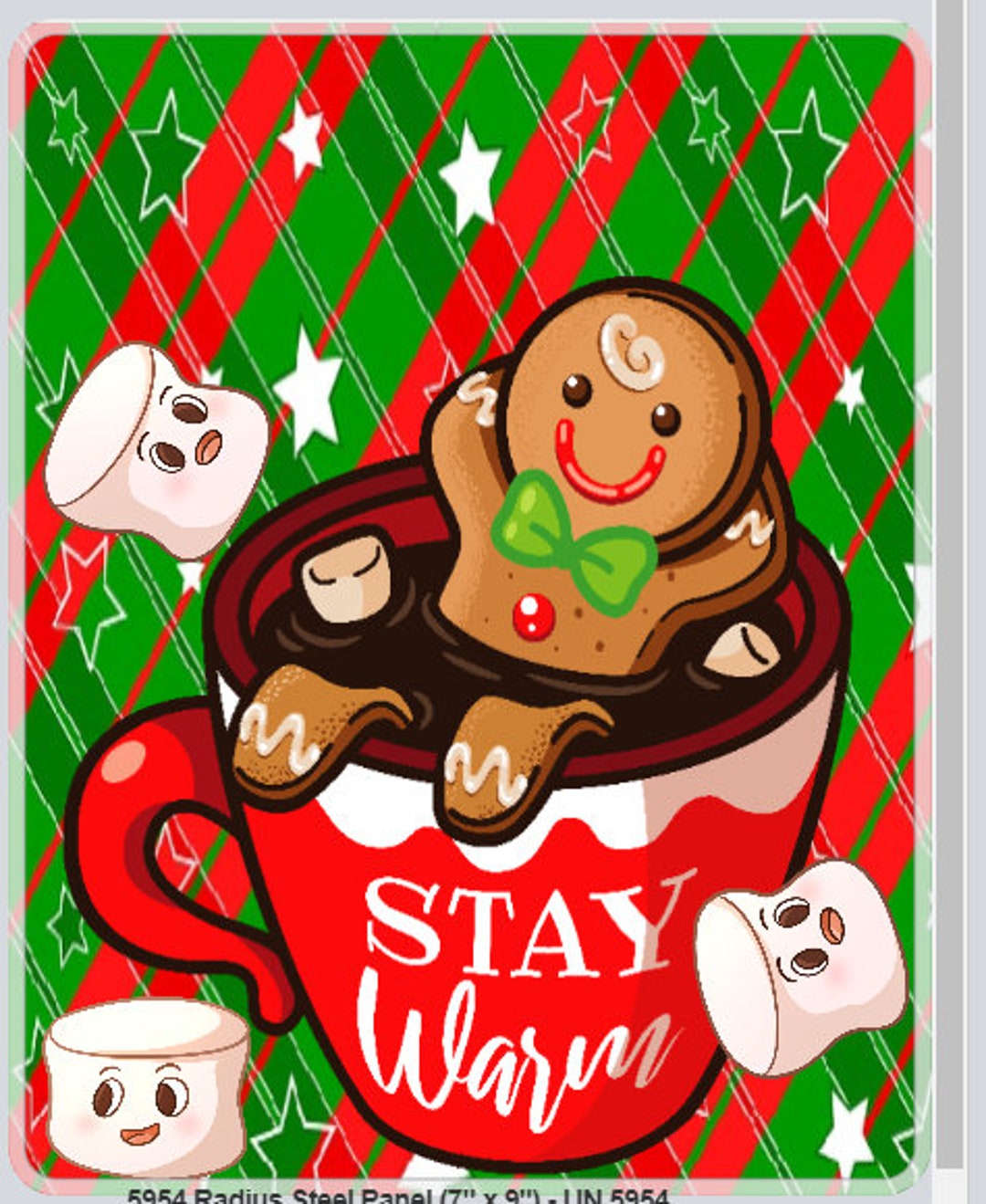 Stay Warm Gingerbread Man Sign - Etsy