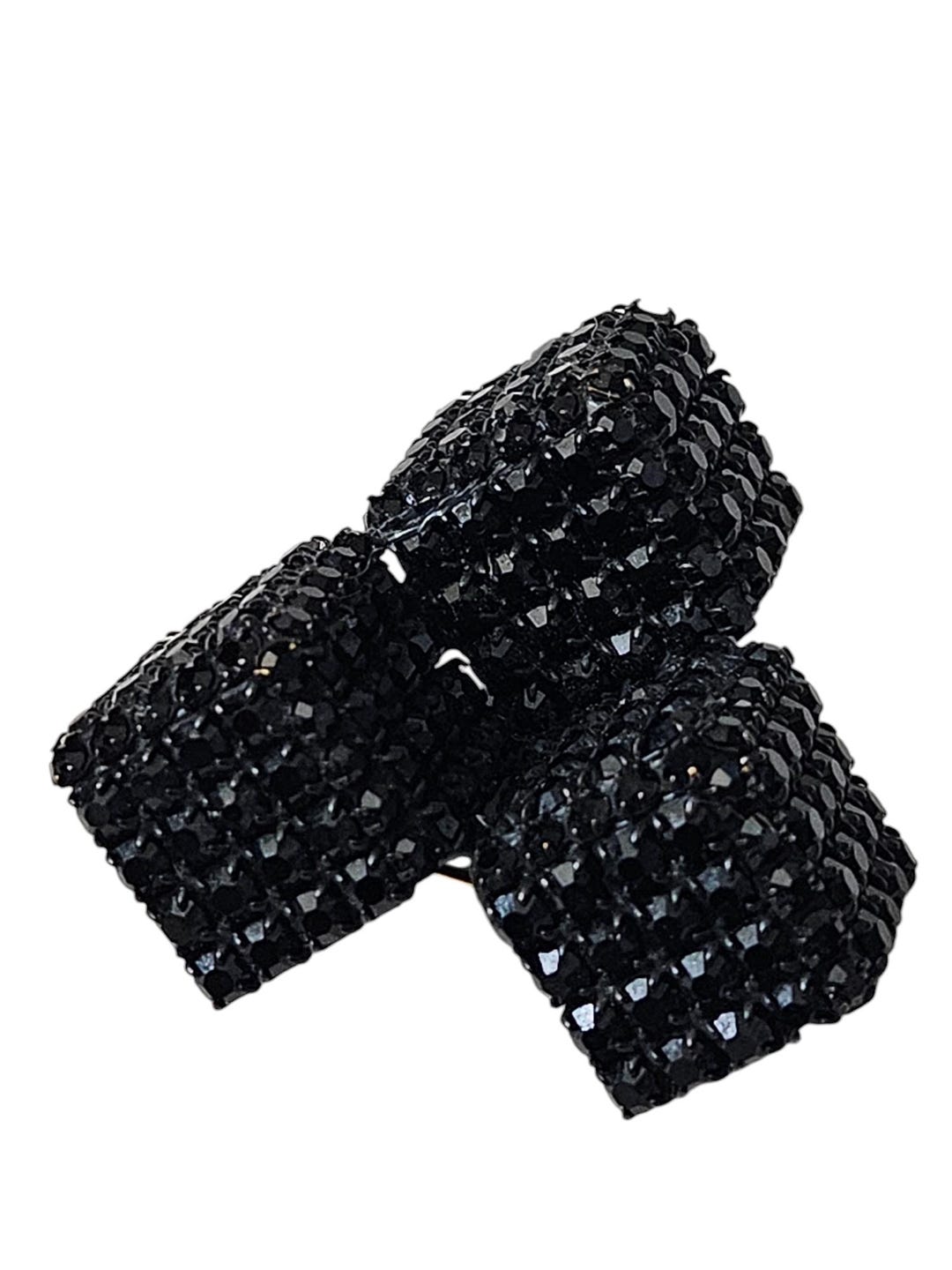 Jet Black Glass Cubes Dimensional Vintage Brooch - Etsy