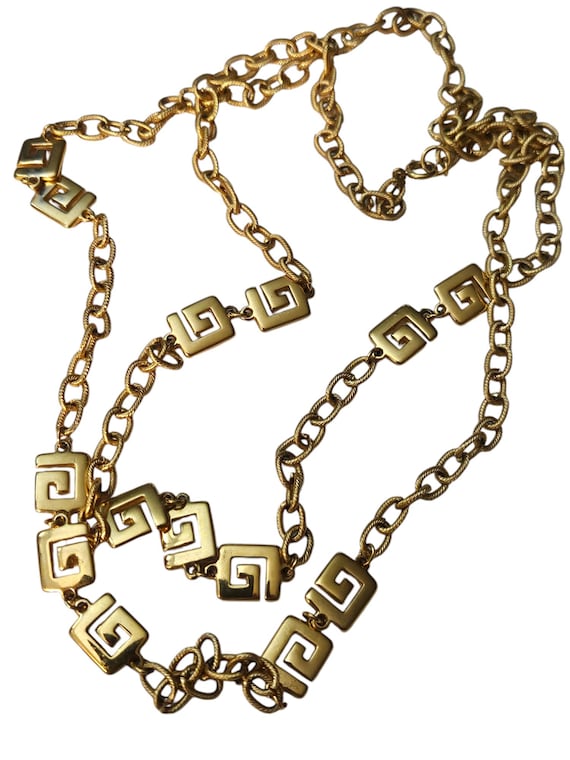 52" of Trifari Gold Chain Necklace - Gem
