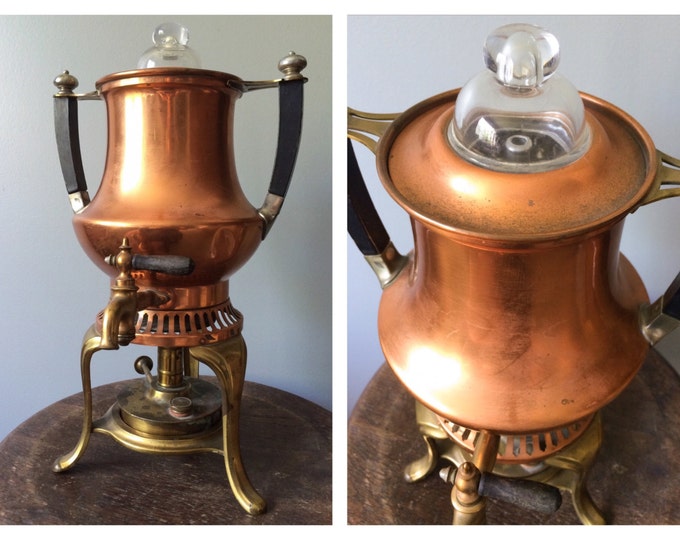 Antique 1800s Copper Coffee Pot Percolator Coffee Maker Universal ...