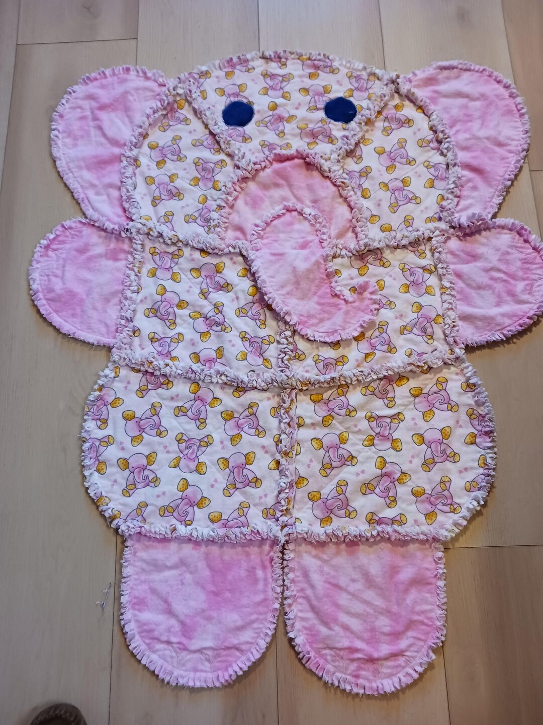 Ellie the Elephant Rag Quilt RTS - Free Shipping - Etsy