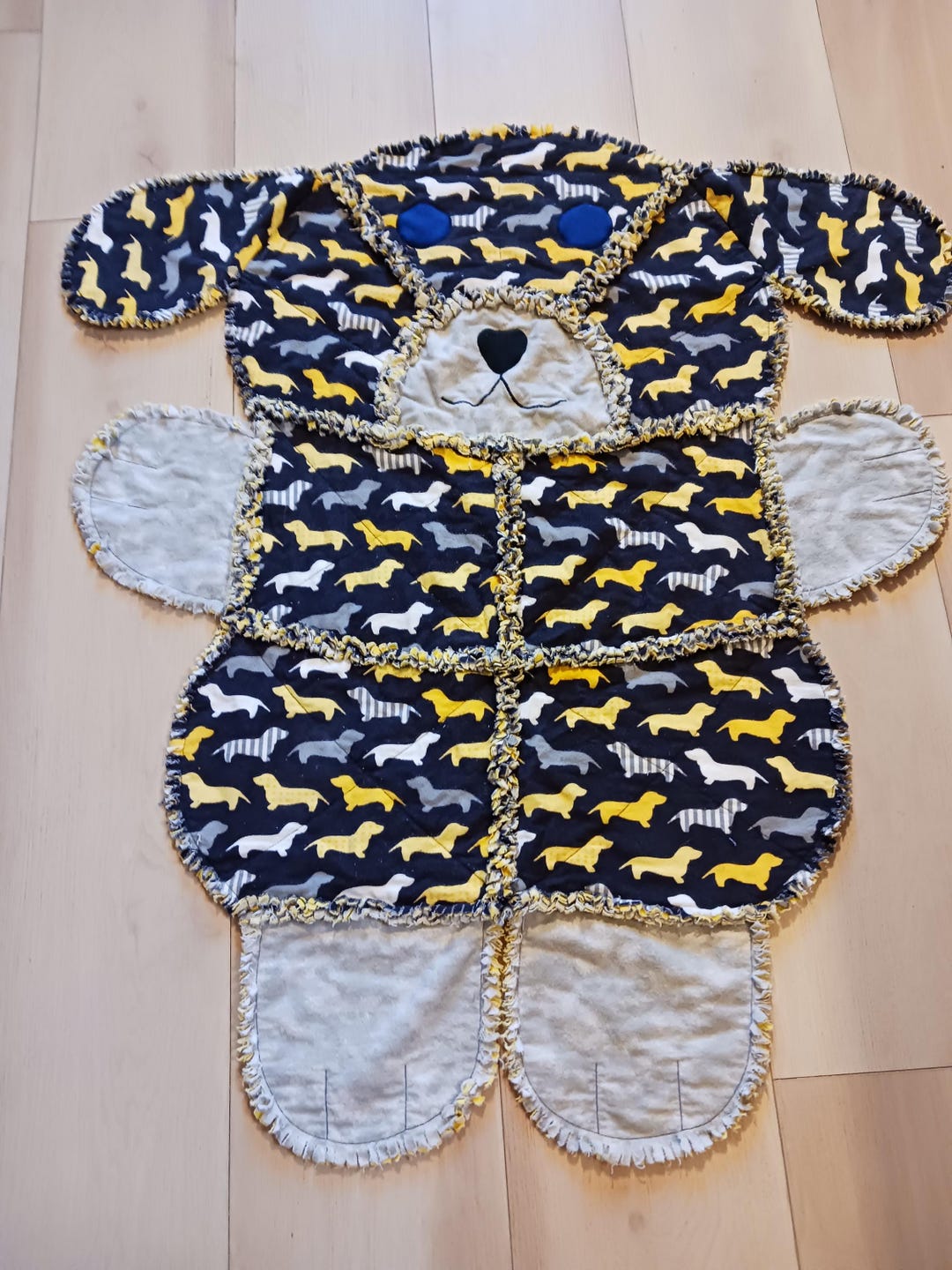 Brooks the Dog Rag Quilt RTS - Free Shipping - Etsy