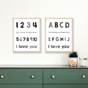 2 Print Set, All Together Now Song Lyric Art, Nursery Wall Decor - Etsy
