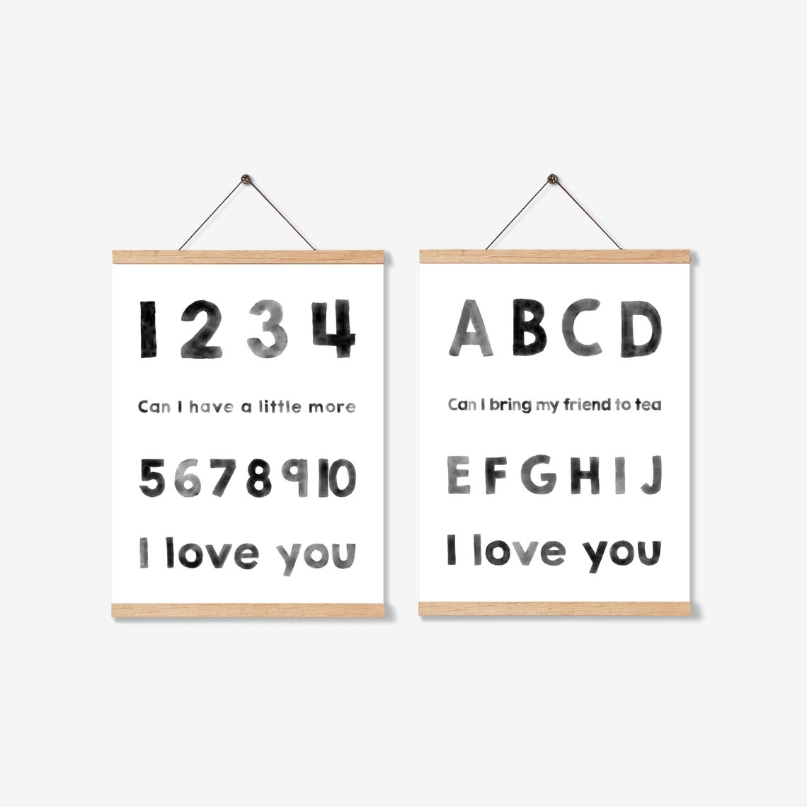 2 Print Set, All Together Now Song Lyric Art, Nursery Wall Decor - Etsy