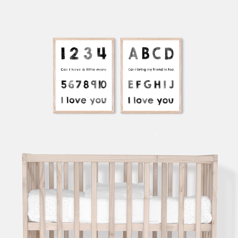 2 Print Set, All Together Now Song Lyric Art, Nursery Wall Decor - Etsy