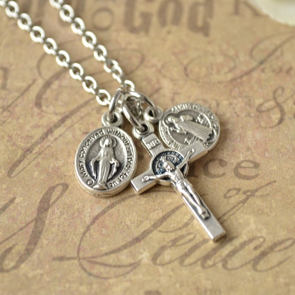 Saint Benedict Necklace - Etsy