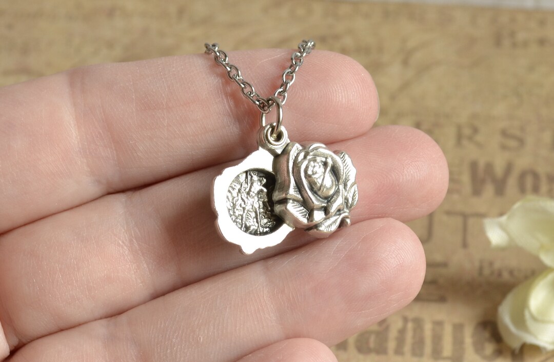 SAINT MICHAEL Locket Necklace/protection Necklace/catholic Necklace ...