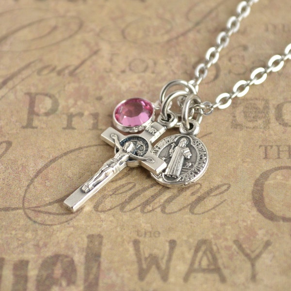 Saint Benedict Necklace - Etsy