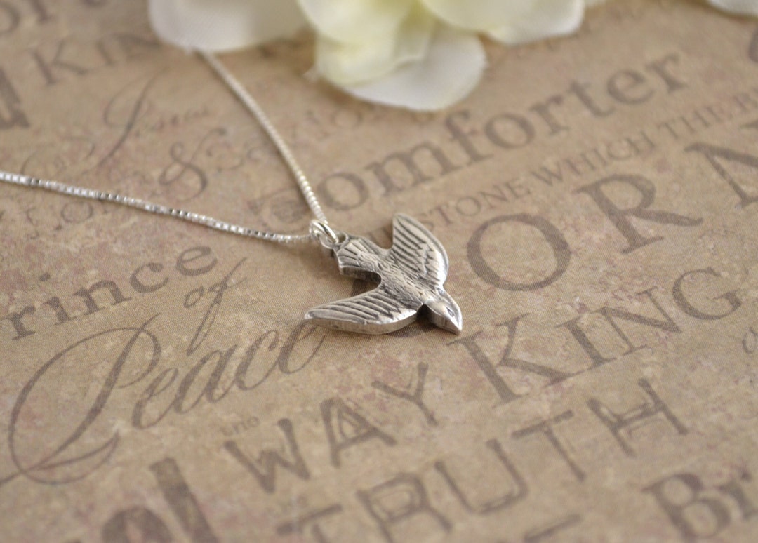 SMALL HOLY SPIRIT Medal Necklace/holy Spirit Medal With Sterling Silver ...