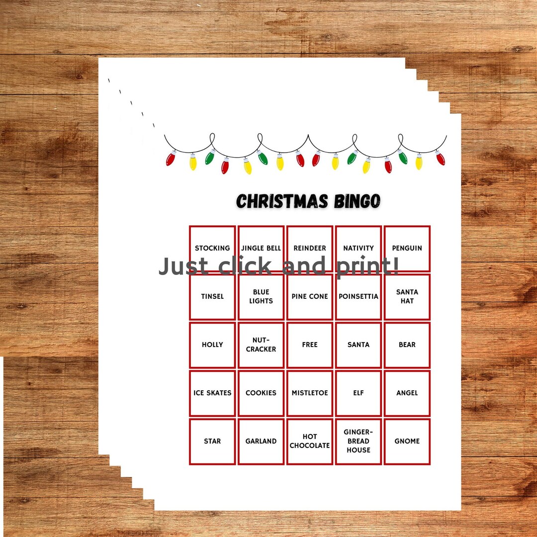 Christmas Bingo Bundle | Printable | Activity | Party Game | Digital ...