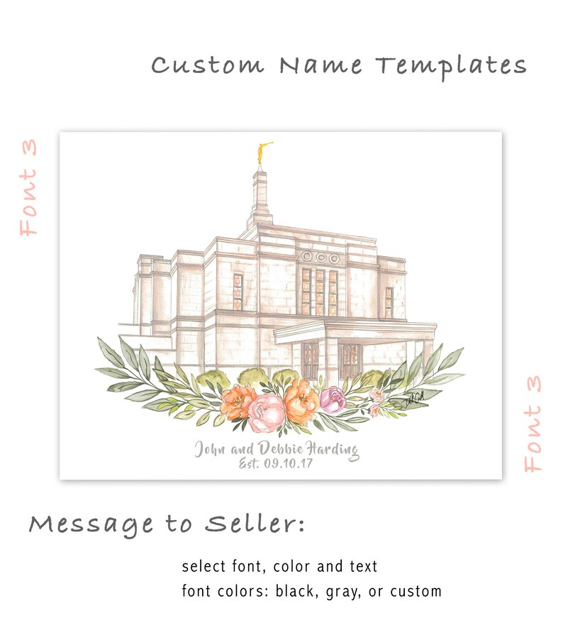 Winter Quarters, NE LDS Temple Watercolor Digital Download - Etsy