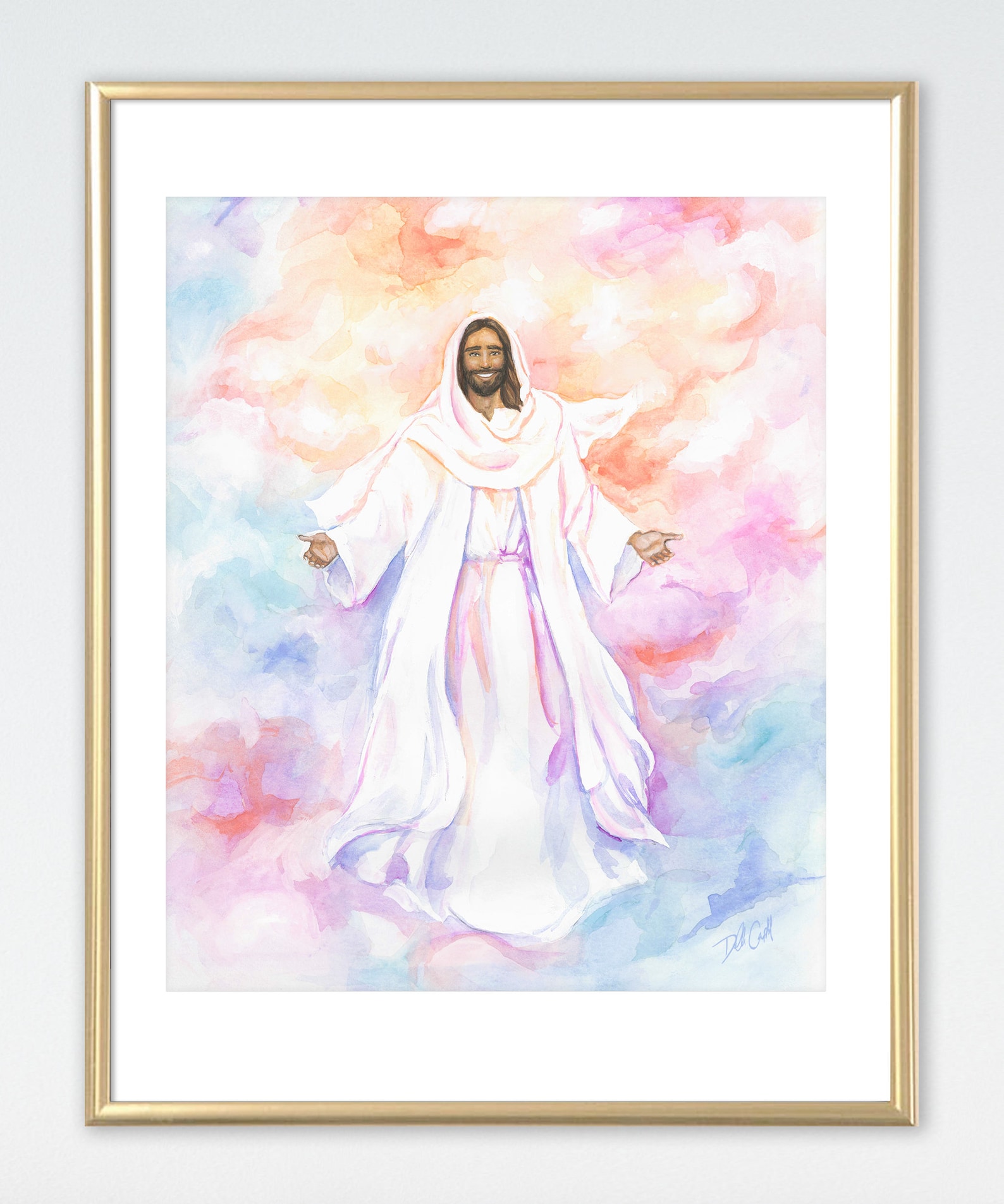 Jesus Christ Watercolor Christian Art of the Savior and - Etsy Israel