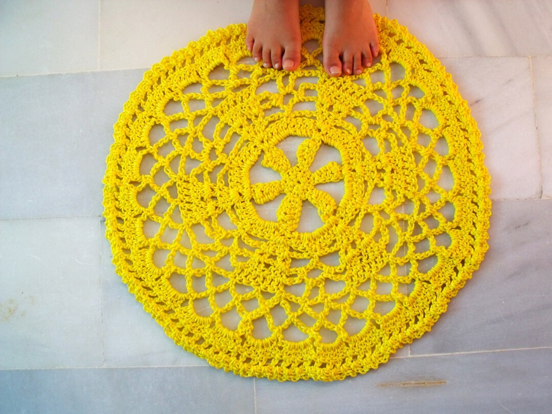 PDF Pattern. Crochet Doily Rug Made With Rope - Etsy
