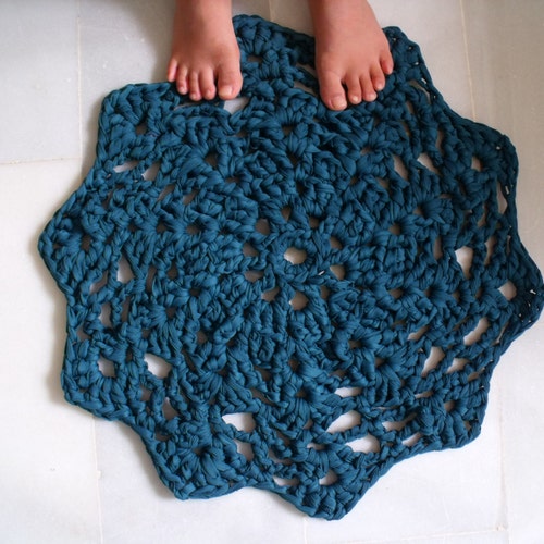 PDF Pattern Crochet Red Rag Rug - Etsy