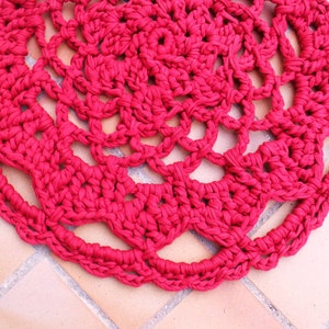 PDF Pattern Crochet Red Rag Rug - Etsy