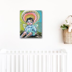 Cherub Print on Paper or Canvas, "angel Baby" - Etsy
