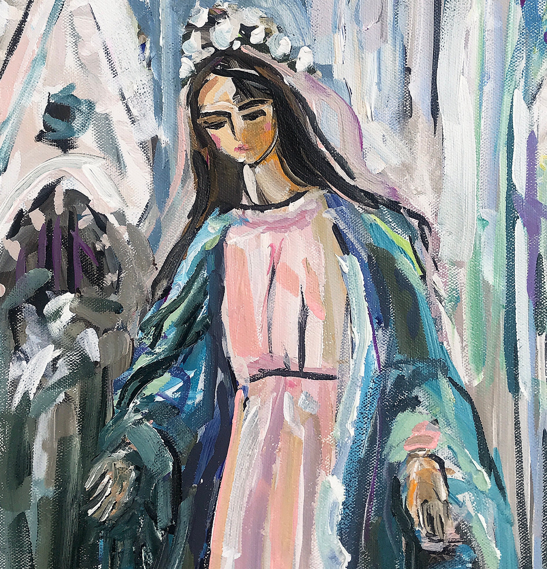 PRINT on Paper or Canvas, "mary" - Etsy