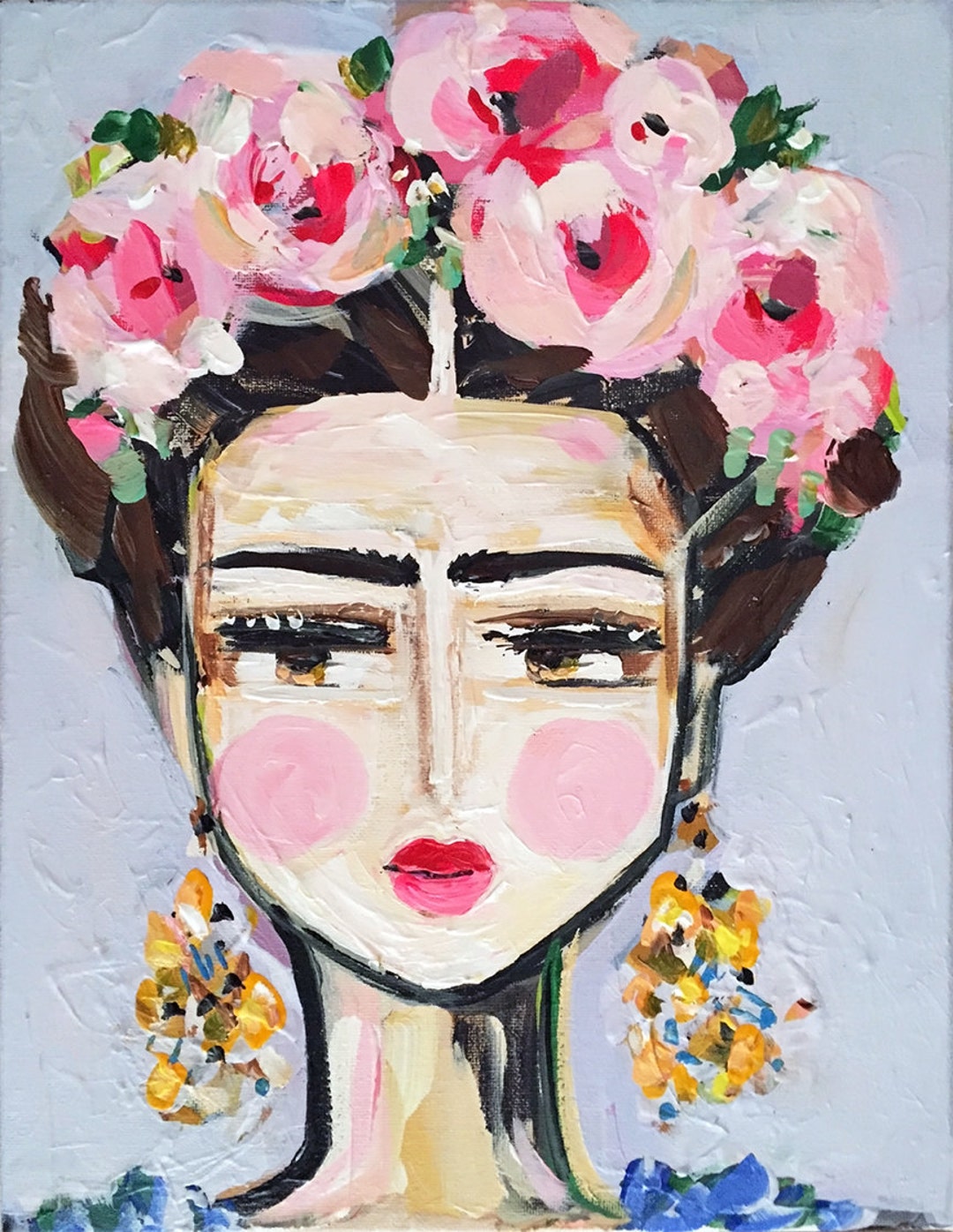 Print on Paper or Canvas, "fine Day Frida" - Etsy