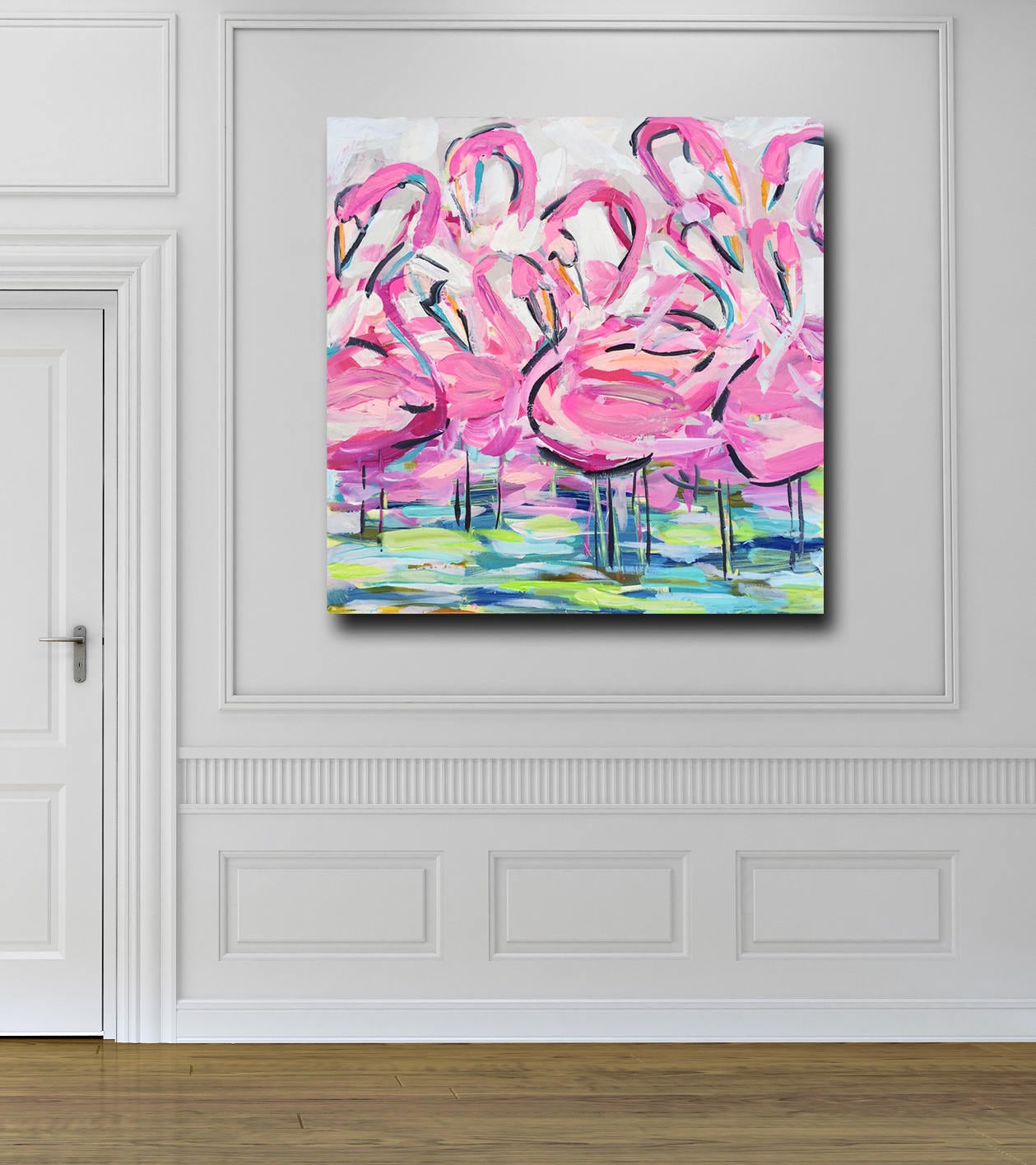 Print on Paper or Canvas, "pretty in Pink" - Etsy