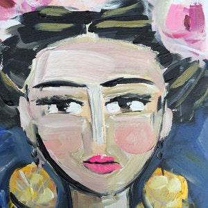 PRINT on Paper or Canvas, "frida Doll Face 2" - Etsy