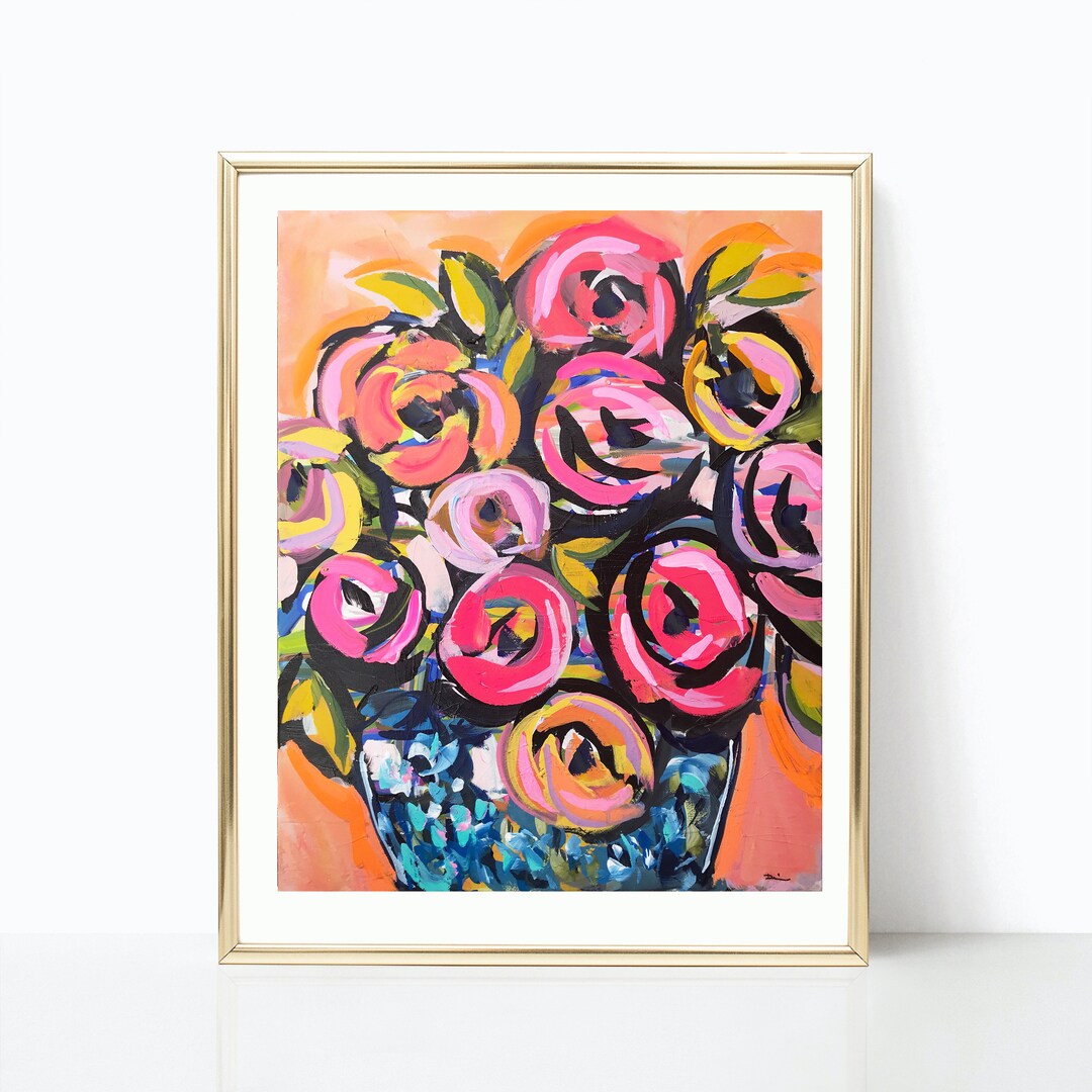 PRINT on Paper or Canvas, "color Pop" - Etsy