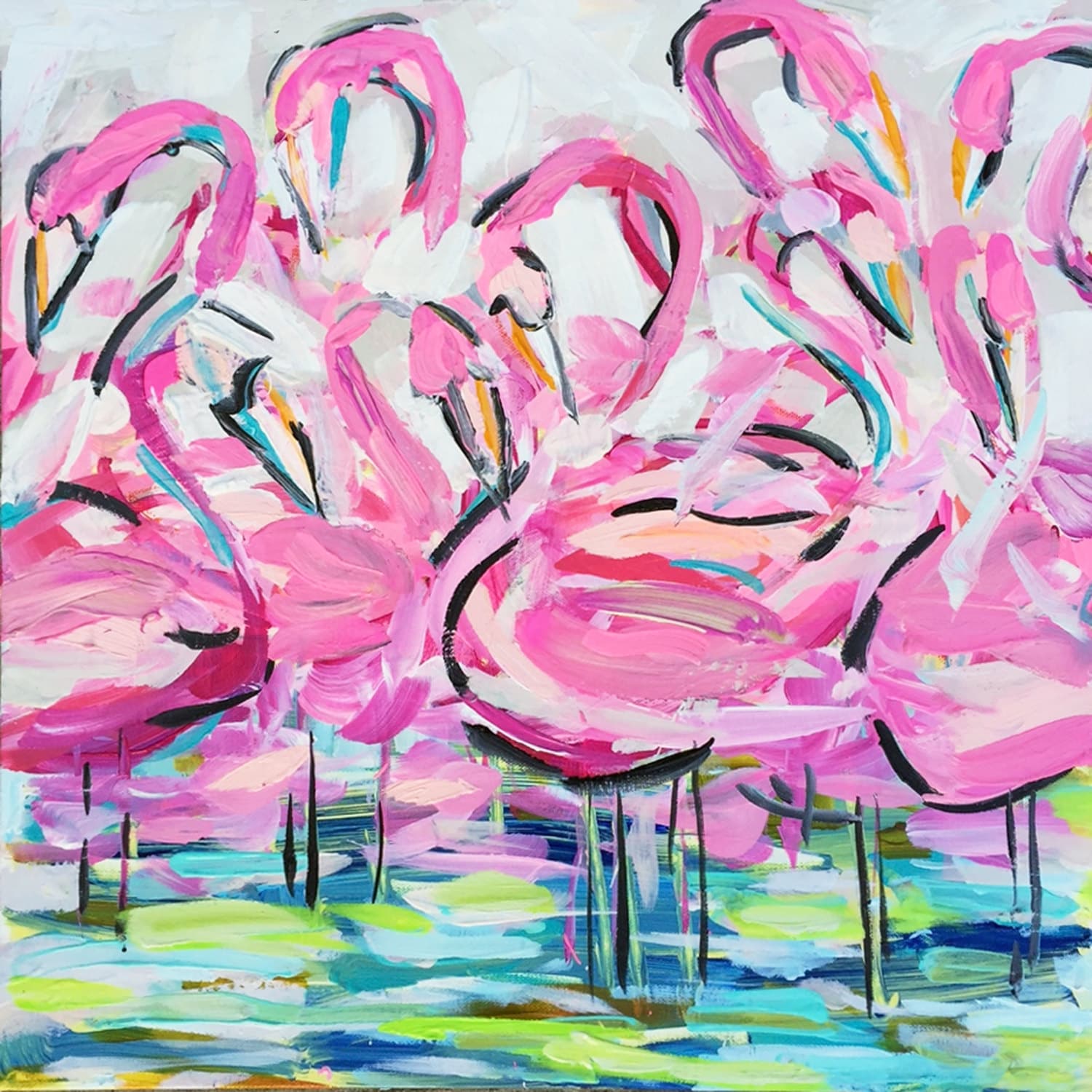 Print on Paper or Canvas, "pretty in Pink" - Etsy