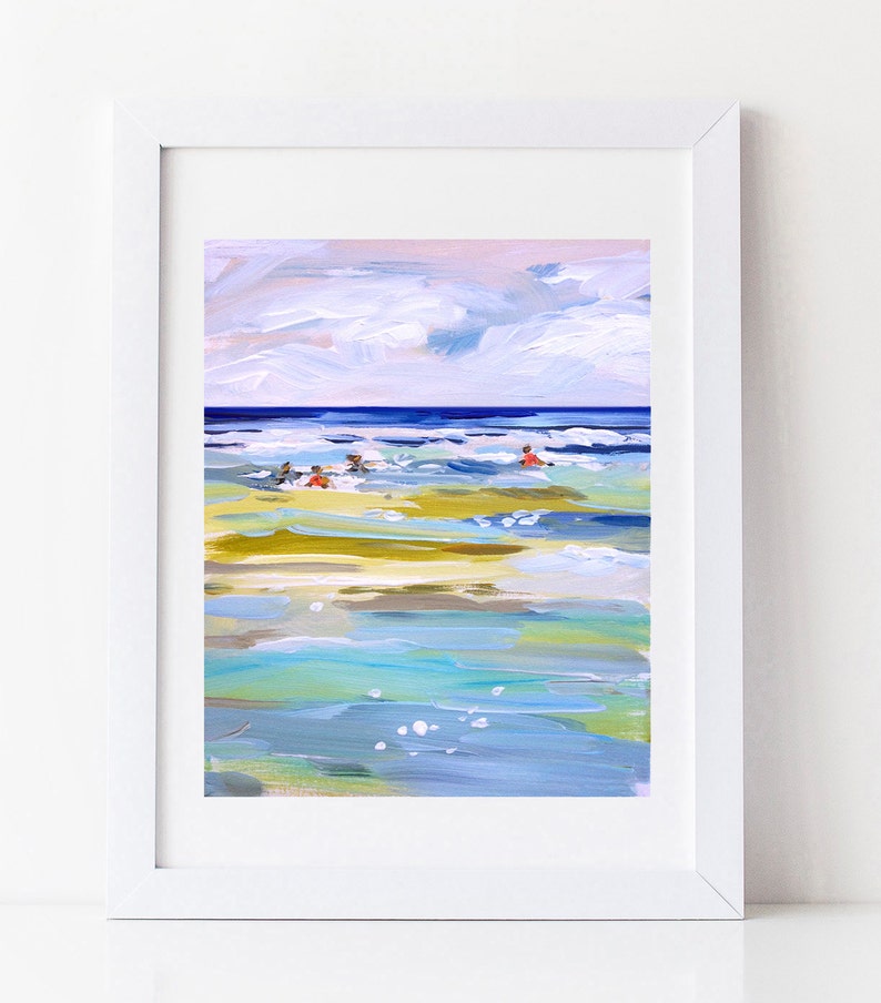 PRINT on Paper or Canvas, "ocean Swim" - Etsy