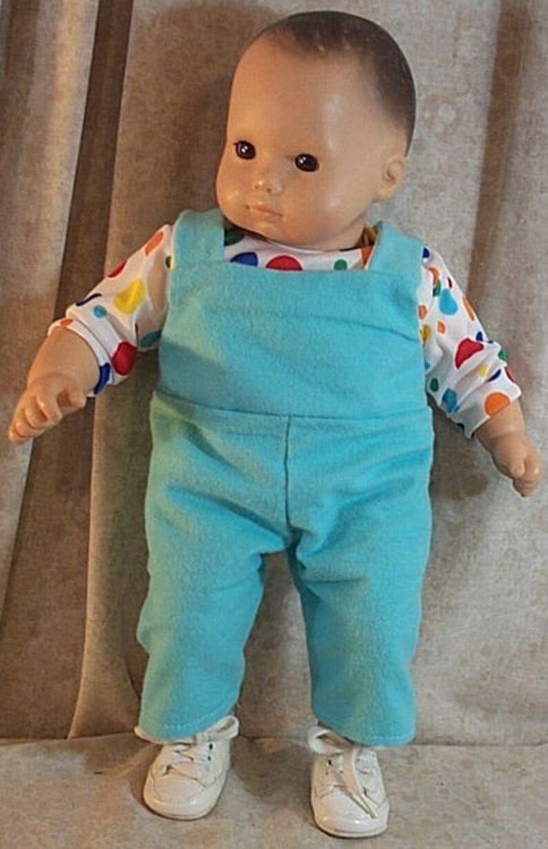Doll Clothes Baby Made2 Fit American Girl Boy 15" Bitty Overalls Shirt ...