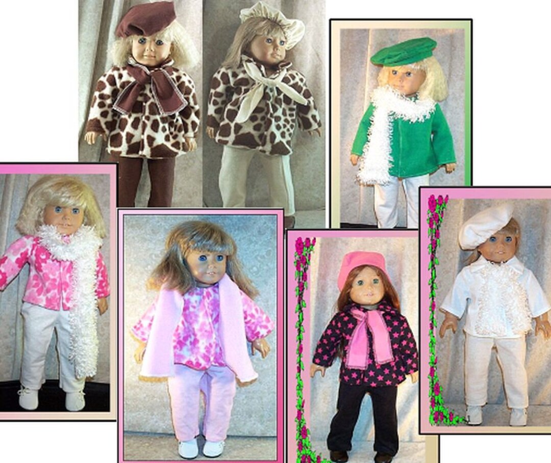 Doll Clothes Set Fit 18" Inch American Girl Jacket Hat Scarf Pants ...