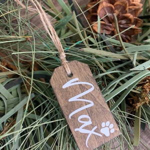 Stocking Name Tags Wooden Custom Personalized, Modern Farmhouse ...