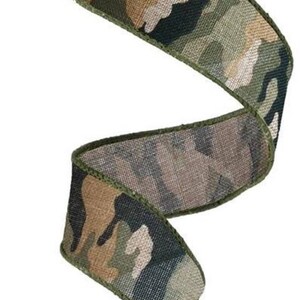 Army Wired Ribbon 4 Yard Lot. 2 Yards of Each Ribbon~ Army Camo Ribbon ...