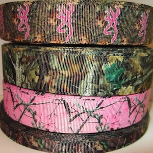 4 Yard Camouflage Camo Grosgrain Ribbon Lot for Hair Bows FREE SHIPPING ...