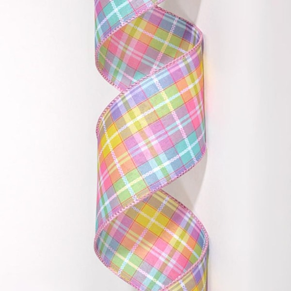 Plaid Wired Ribbon - Etsy