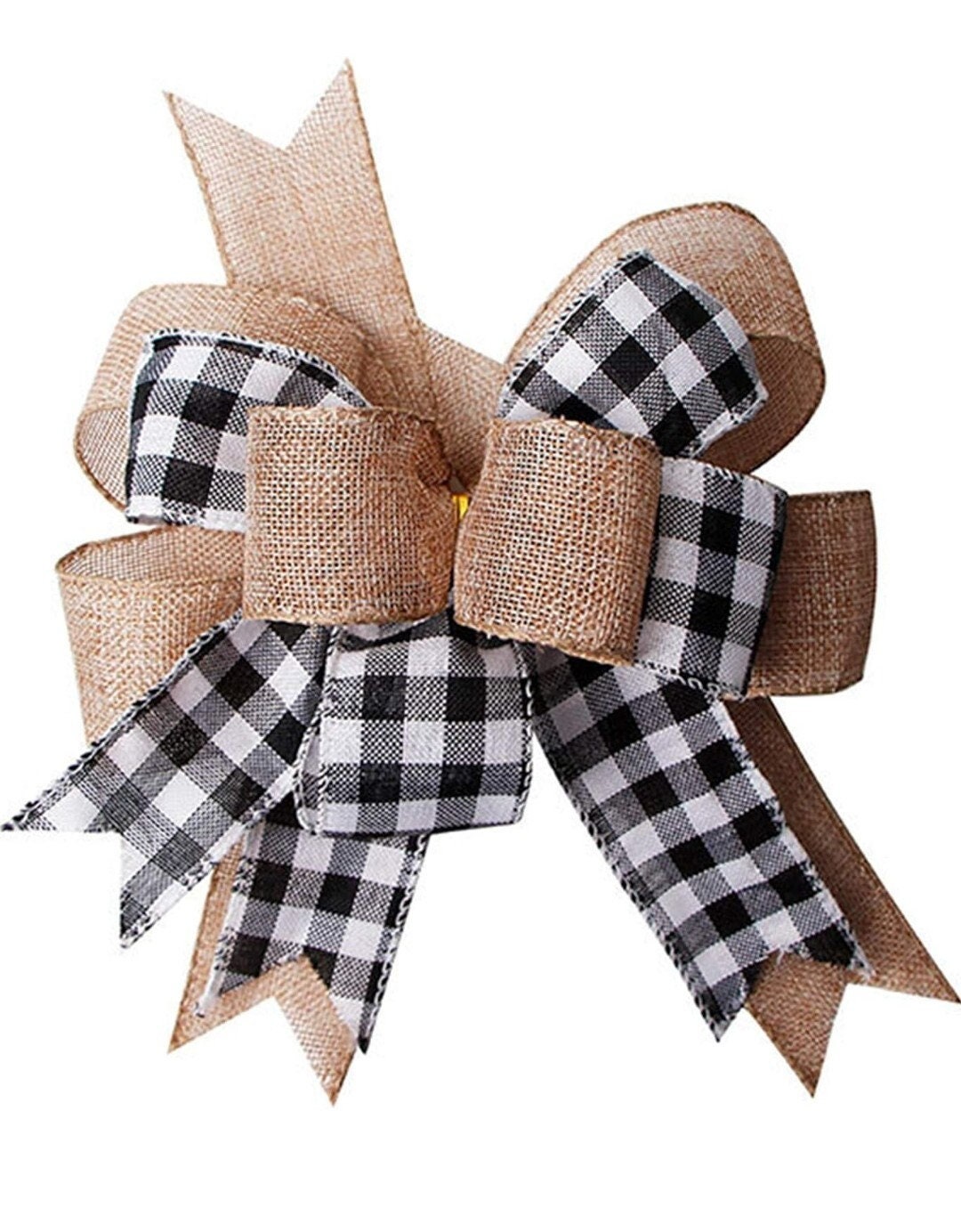 Farmhouse Decoration, 2 Farmhouse Bows, Bow for Wreath, Bow for Lantern ...