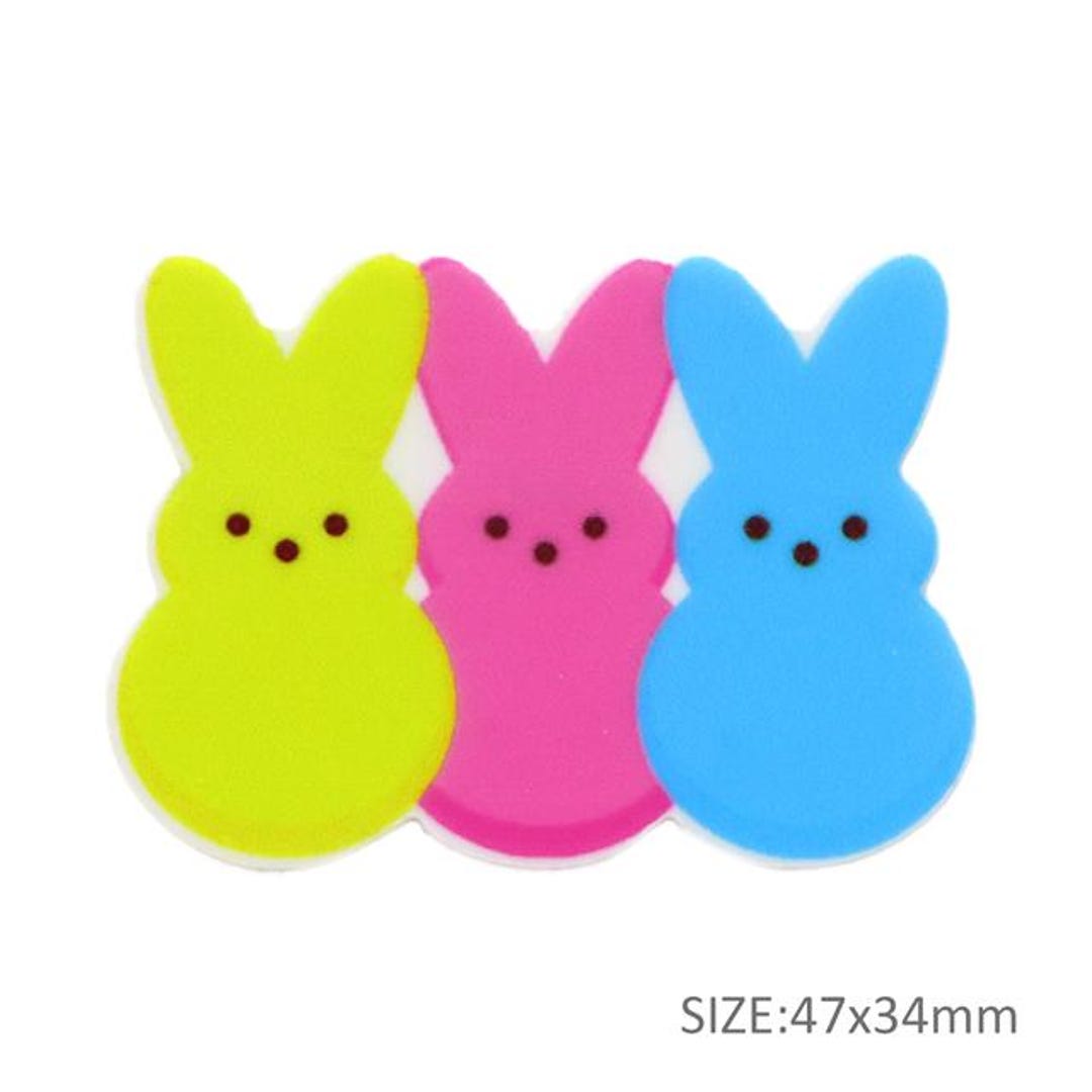 5 NEW Easter Bunny Candy Planar Resins, Easter Cabochons for Hair Bow ...