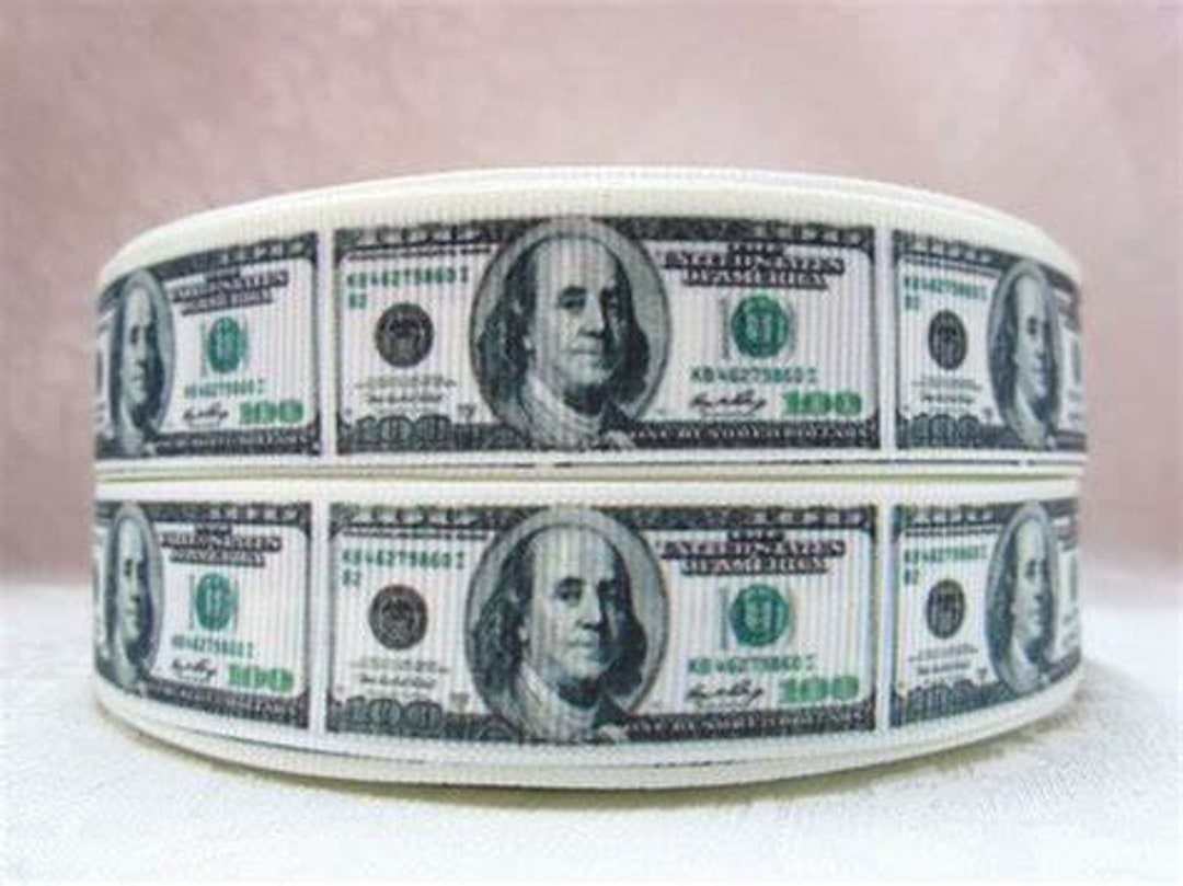 1 Money Grosgrain Ribbon for Hair Bows 1 Inch Cash Ribbon 1 Inch 100 ...