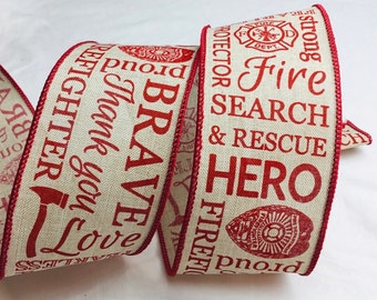 Firefighter Ribbon - Etsy
