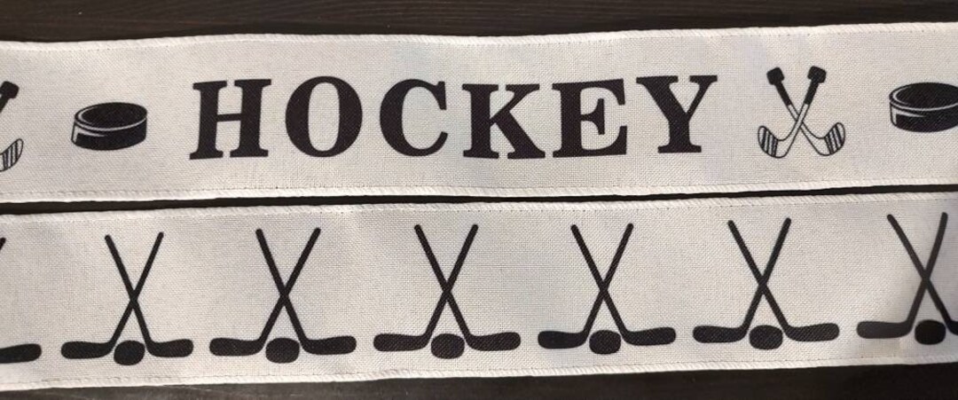 2" Wired Hockey Ribbon 2" Hockey Ribbon 2" Wired Ribbon ~2 Yards of ...