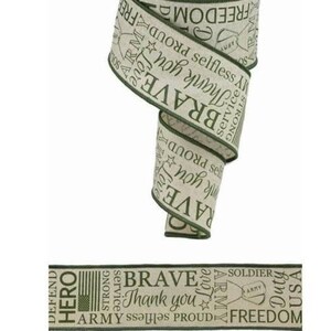 Army Wired Ribbon 4 Yard Lot. 2 Yards of Each Ribbon~ Army Camo Ribbon ...