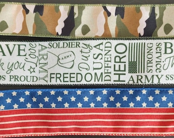 Patriotic Bow Marines Bow Military Bow USA Bow Camo Bow - Etsy