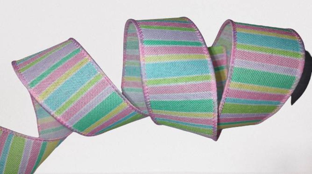 1.5 Easter Ribbon 1.5 Easter Rabbit Wired Ribbon 1.5 Wired Wreath ...