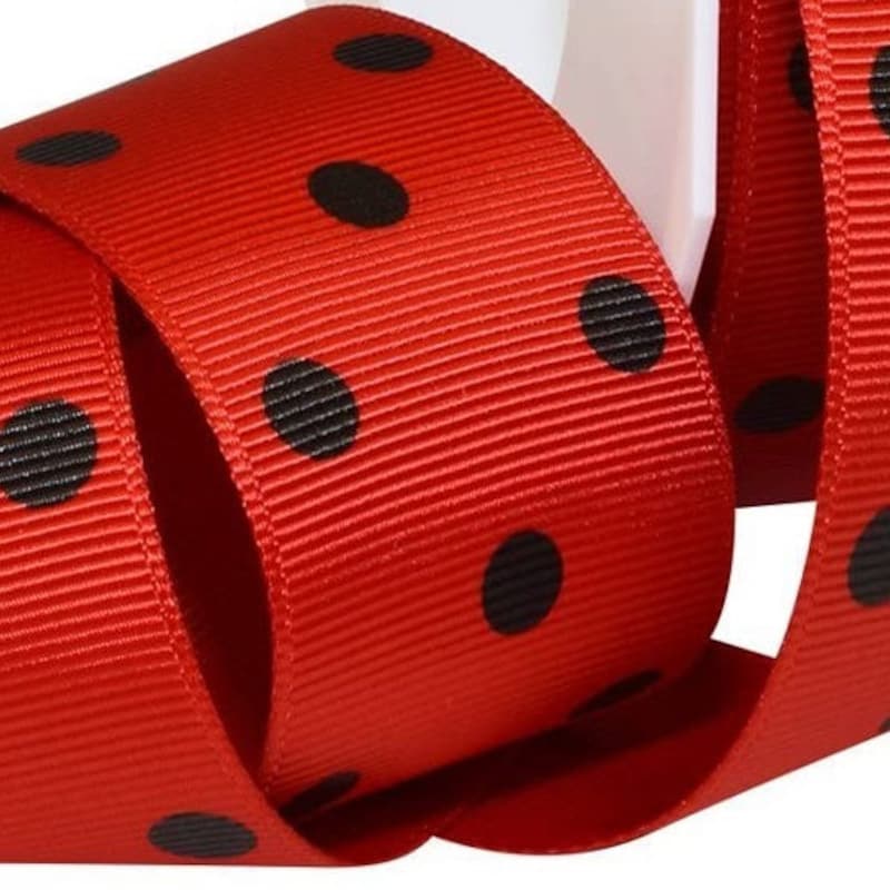 Red Black Polka Dot - Etsy